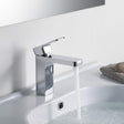 Fusion Single Handle Bathroom Vanity Sink Faucet with Pop Up Drain - C