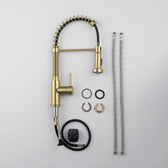 Genova Commercial Style Single Handle Pull Down Kitchen Sink Faucet