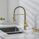 Genova Commercial Style Single Handle Pull Down Kitchen Sink Faucet