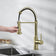 Genova Commercial Style Single Handle Pull Down Kitchen Sink Faucet