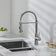 Genova Commercial Style Single Handle Pull Down Kitchen Sink Faucet