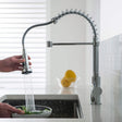 Genova Commercial Style Single Handle Pull Down Kitchen Sink Faucet