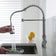 Genova Commercial Style Single Handle Pull Down Kitchen Sink Faucet